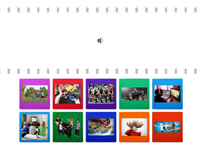 HS2/U6 - Free time activities - Find the match