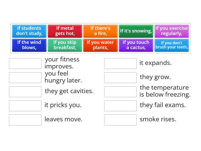 zero conditional - Match up