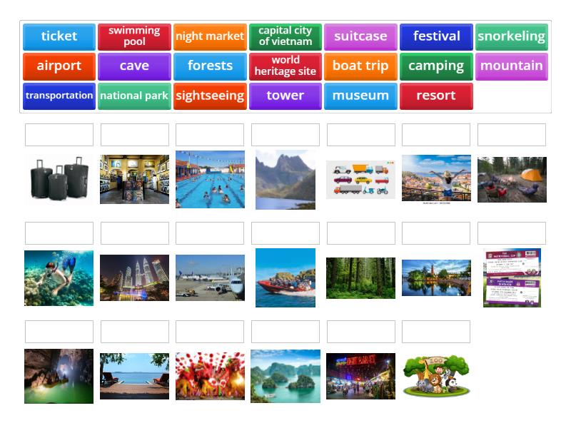 Unit 9: Travel and tourism - Match up