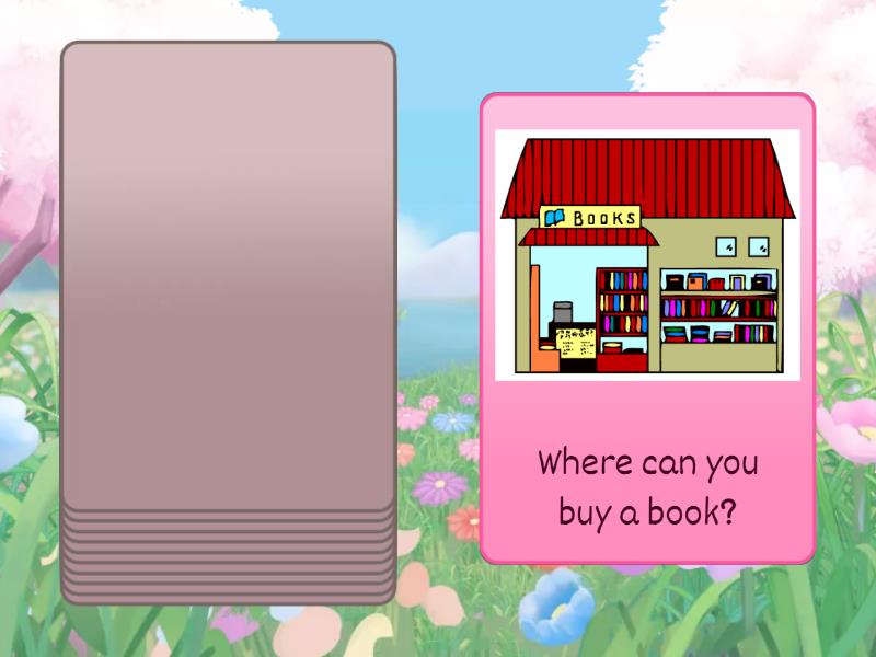 Places around town - conversation - Speaking cards