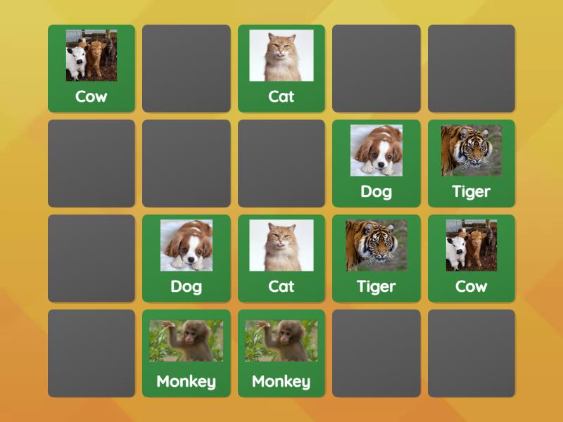animal - Matching pairs