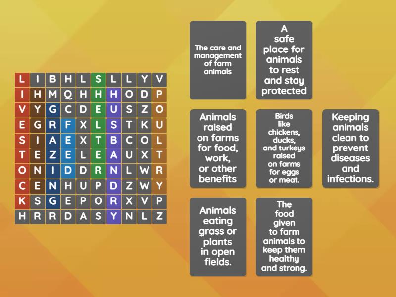 Farmyard Fun - Wordsearch