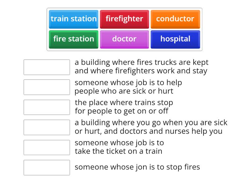 2° KEY WORDS 1 - Match up