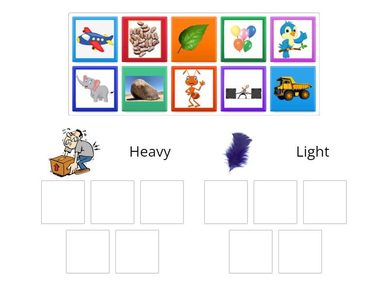 HEAVY AND LIGHT - Group sort