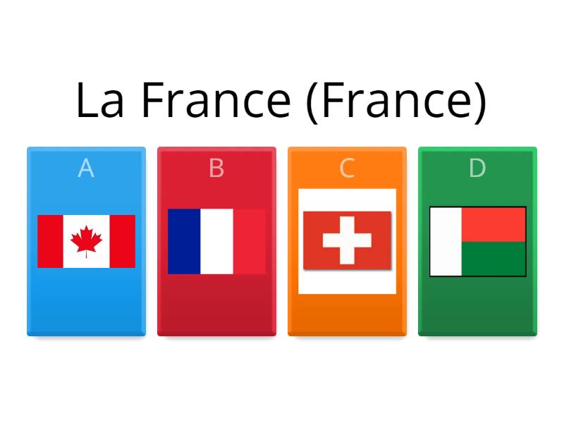 BGS FRANCOPHERE LUNDI French Speaking Countries Flags - Quiz