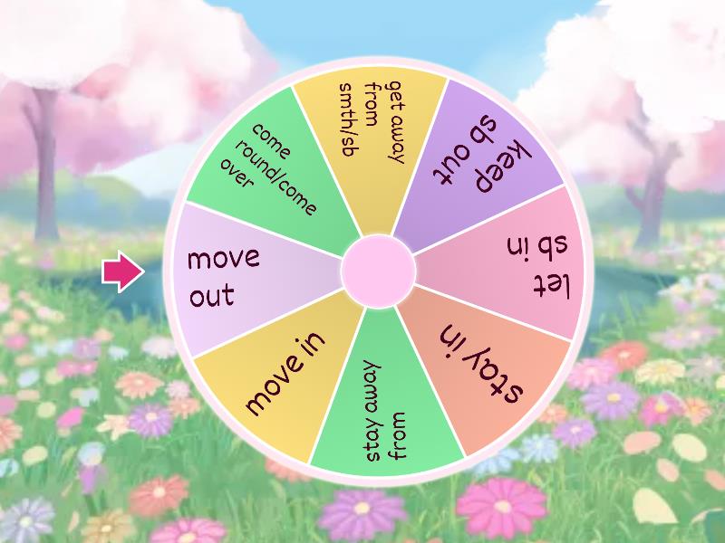phrasal verbs - Spin the wheel