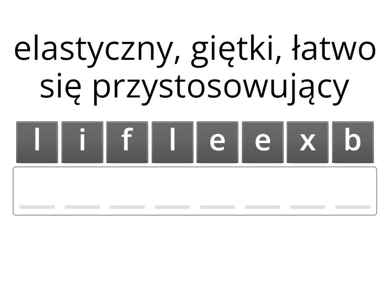 ROADMAP B1+ UNIT 2B VOCABULARY - Anagram
