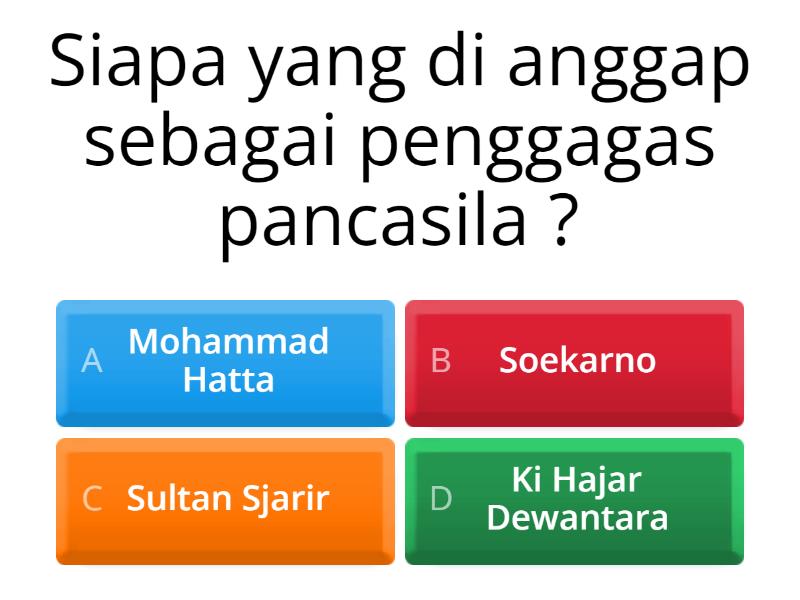 Pre Test ( Peta Pemikiran Pendiri Bangsa Tentang Pancasila ) - Quiz