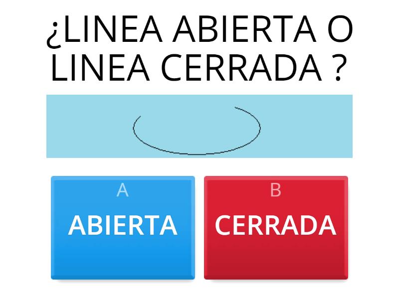 LINEAS ABIERTAS Y CERRADAS - Quiz