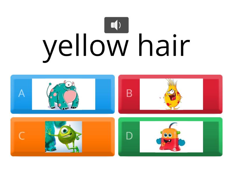 Monsters faces (with a sound) - Quiz