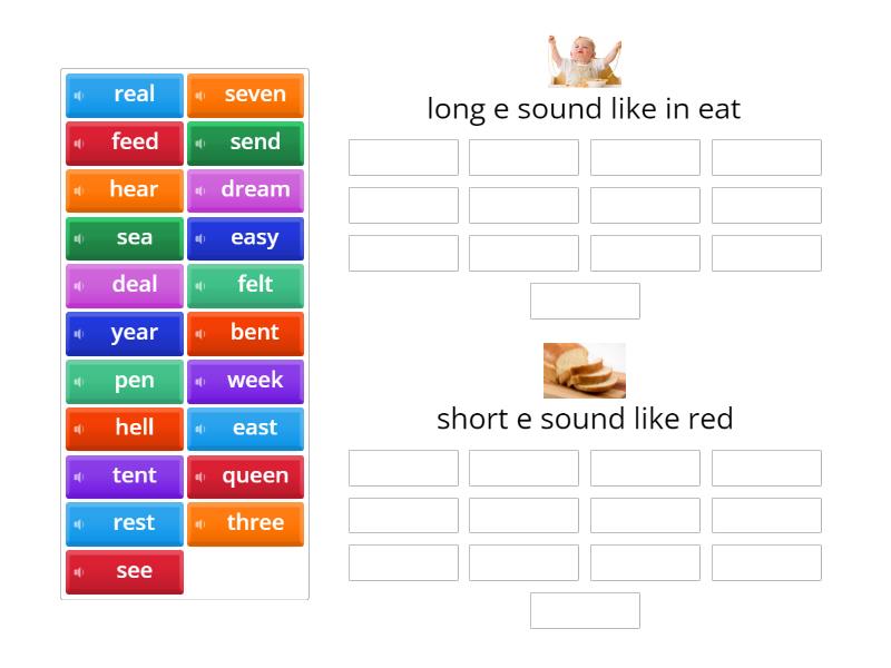 Long and short e sort - Group sort