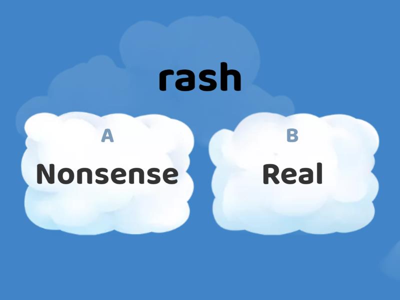 Nonsense vs real diagraph words - Quiz