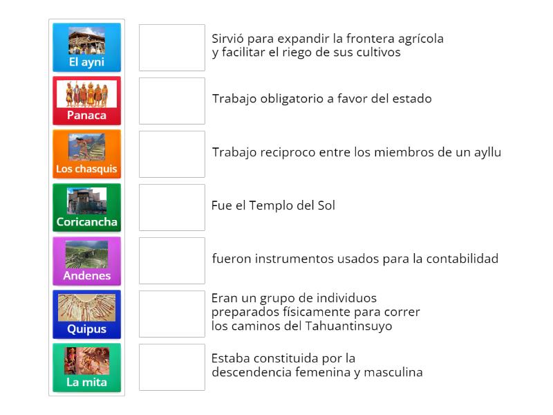 cultura Inca - Match up