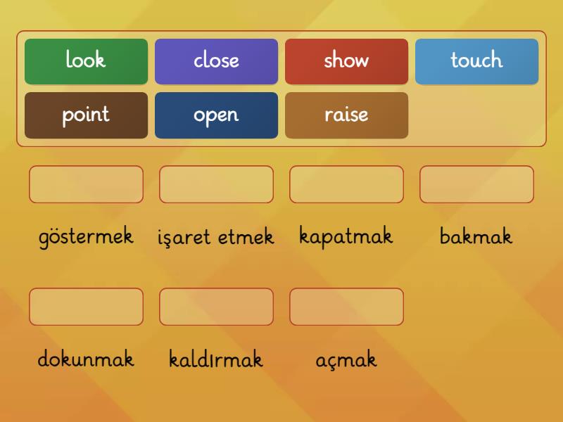 2.7. Body Parts - Commands - Match up