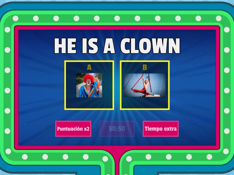 CIRCUS VOCABULARY - Gameshow quiz