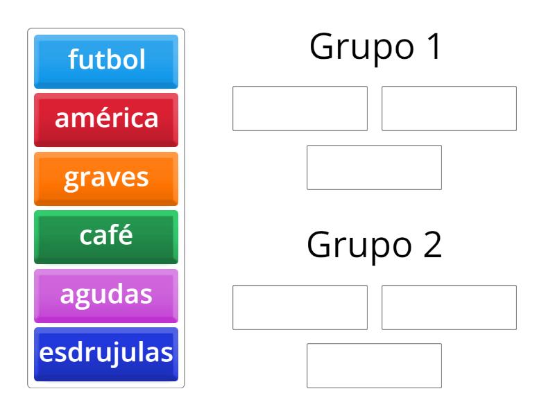 acentuacion de palabras - Group sort