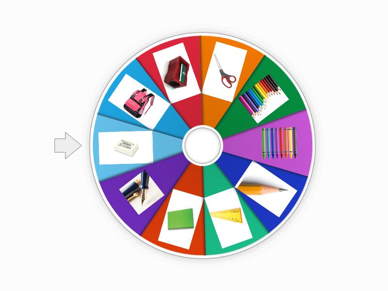 Classroom objects - Spin the wheel
