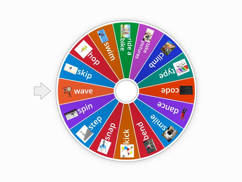 Action words - Random wheel