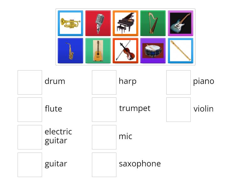 Musical instruments - Match up