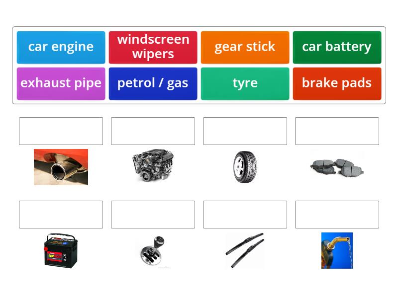 Car Vocabulary - Match up
