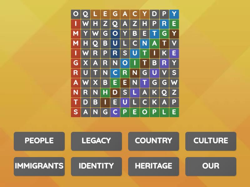 U3 - VOCABULARY - Wordsearch