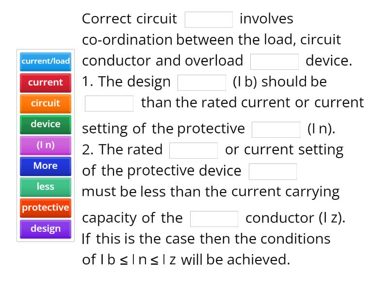 8202 - 20 Circuit design fundamentals - Complete the sentence