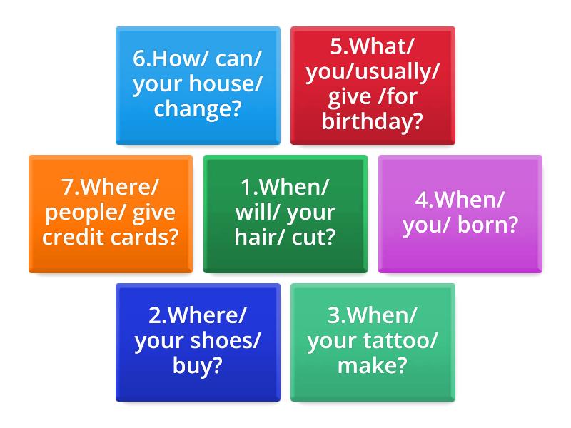 B1.2 L4 passive voice questions - Flip tiles