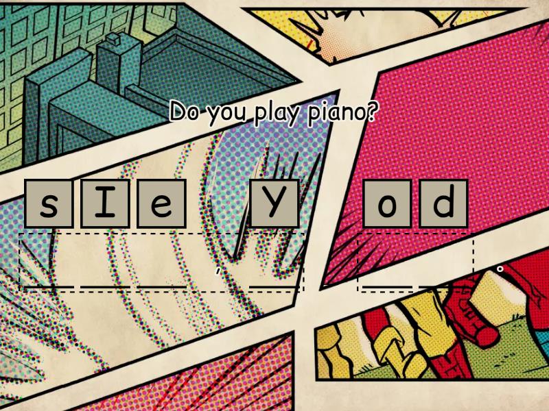 Present simple answer for questions - Anagrama