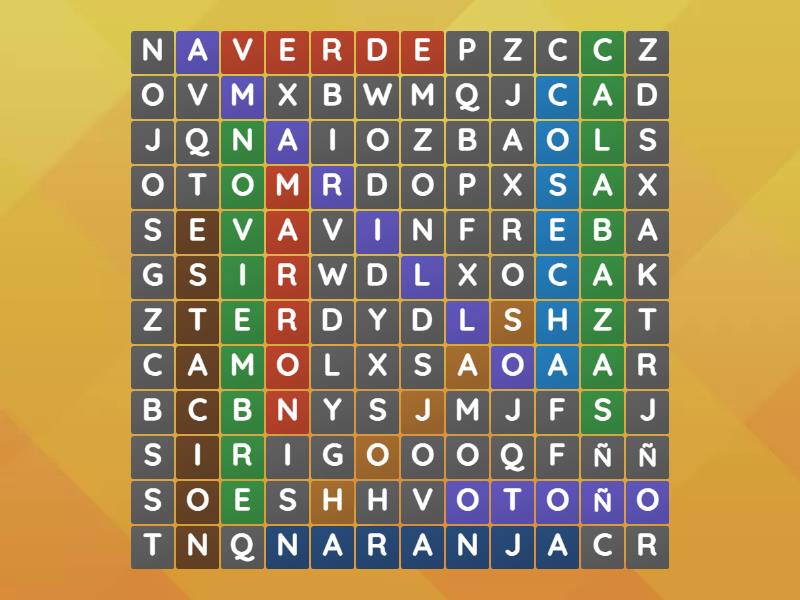 SOPA DE LETRAS OTOÑO - Wordsearch