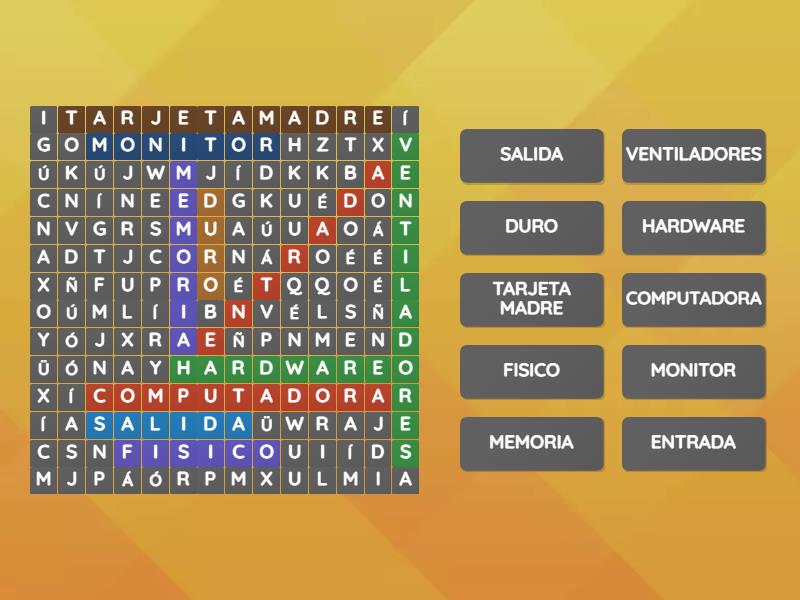 HARDWARE - Wordsearch