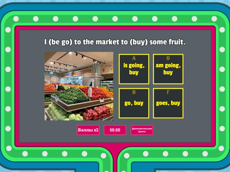 Present Simple & Present Continuous - Gameshow quiz