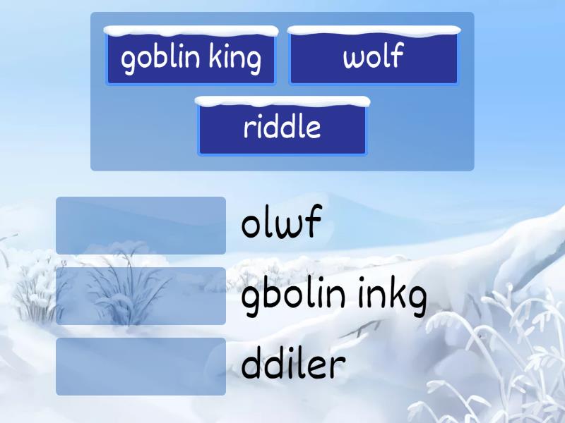 The Riddle Stone - Match up