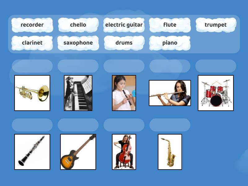 Forward 5 unit 10 musical instruments - Match up