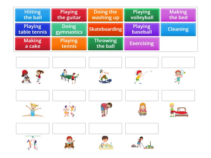 Leisure Activities & Sports - Match up
