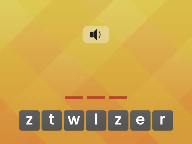 Listen and spell - Spell the word