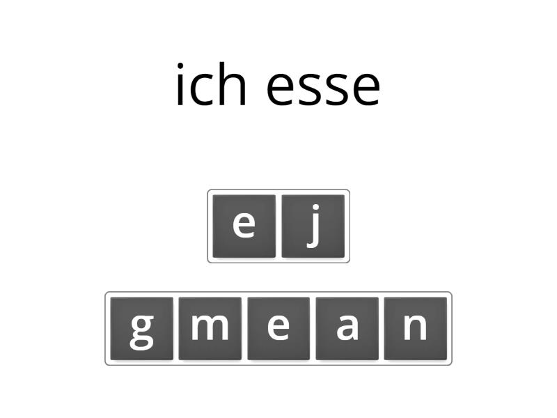 Manger - im Präsens, Futur proche und Passé composé konjugieren - Anagram