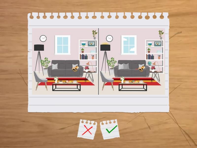 Spot the difference_house - Flash cards