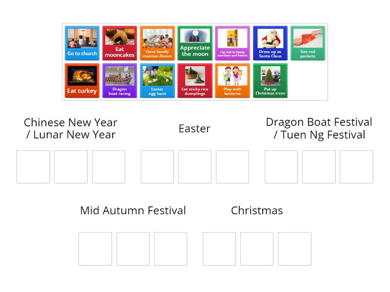 What do we do in these festivals? - Group sort