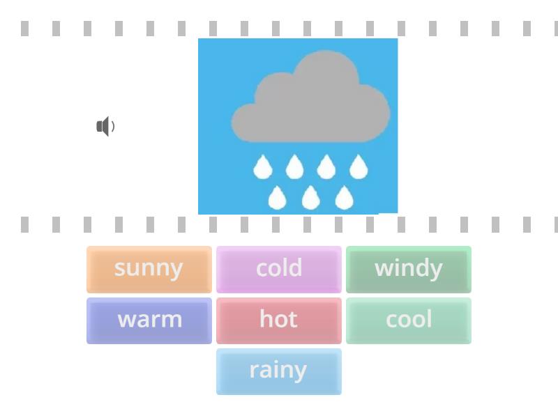 1131012 Listening Weather Vocabulary - Find the match