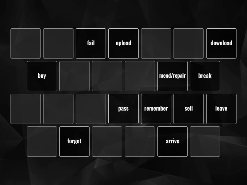 EF pre-inter 6A opposite verbs - Matching pairs