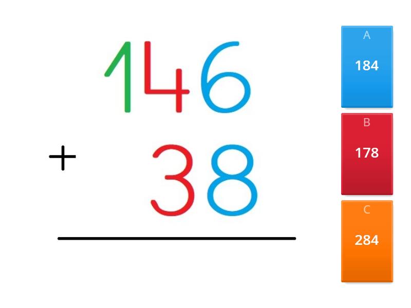 Suma de tres digitos 1ro de primaria - Quiz