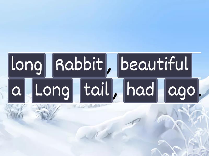 Why Rabbits Have Short Tails - Unjumble