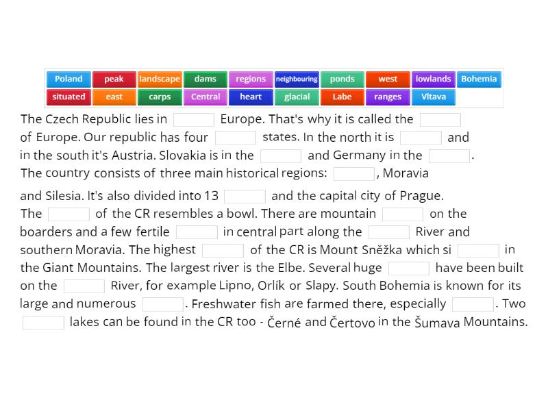 The Czech Republic - Complete the sentence