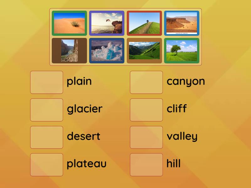 Landforms - Match up