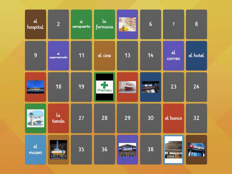 Los Lugares - Matching pairs
