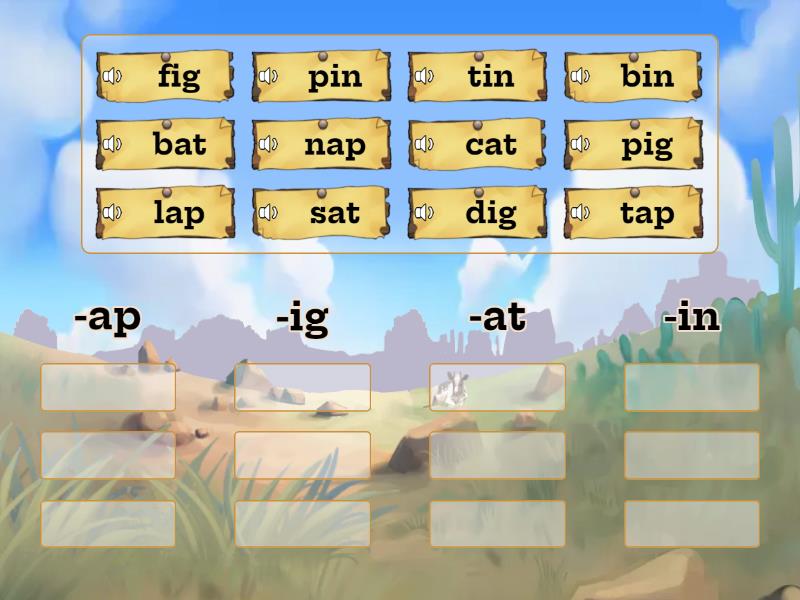 Word families -read and sort - Group sort
