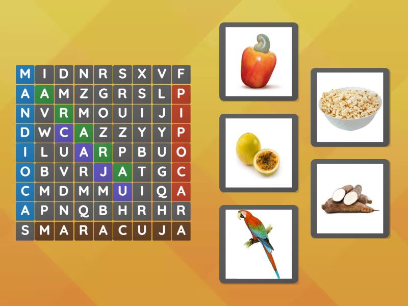 PALAVRAS TUPI NIVEL 1 - Wordsearch