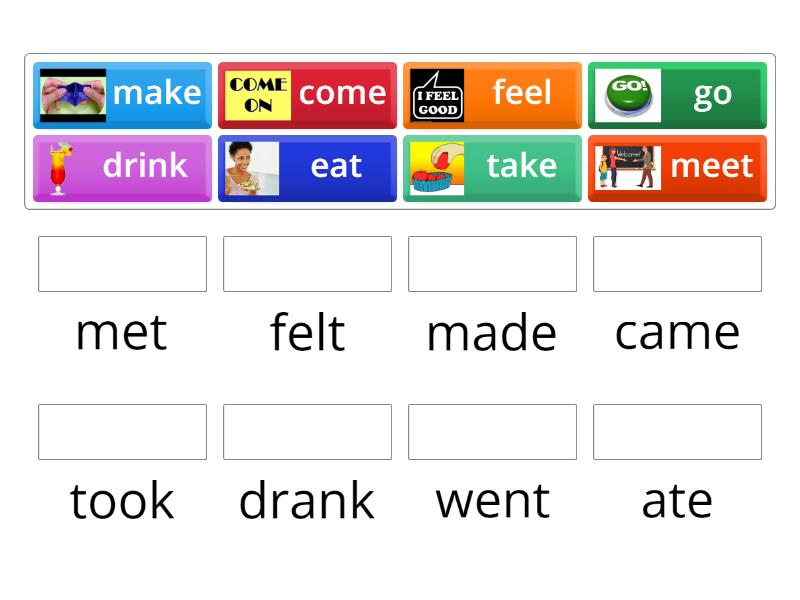 GG2 unit 6.3 Irregular verbs - Match up