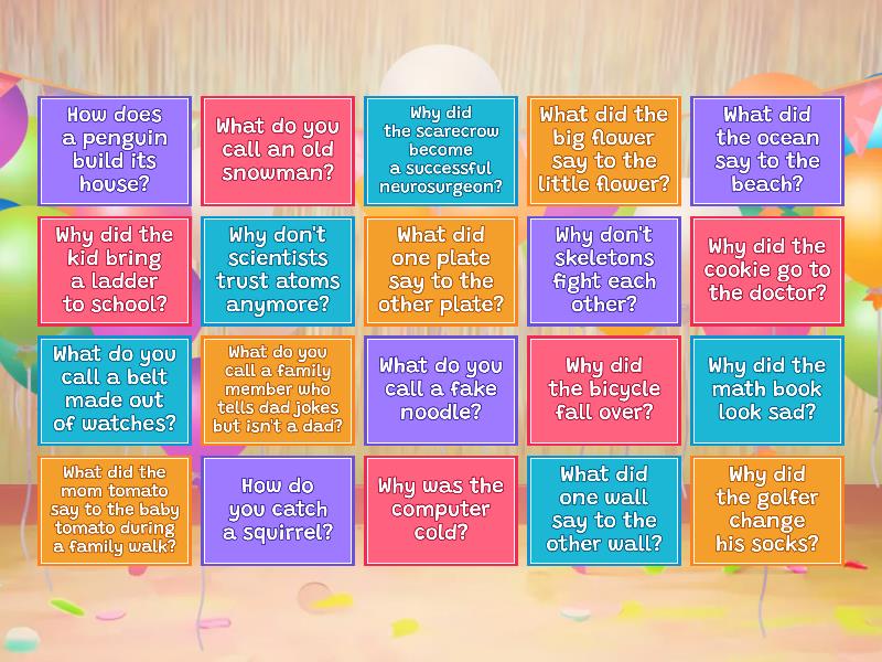 jokes : family - Flip tiles