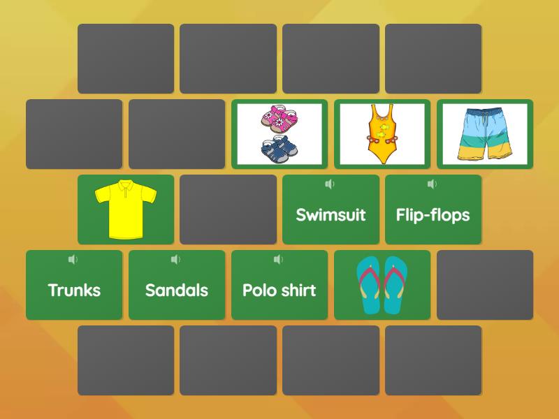 Summer clothes - Matching pairs